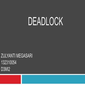 Zulyanti Megasari - Deadlock | PPT