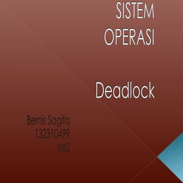 Bernis Sagita - Deadlock | PPT