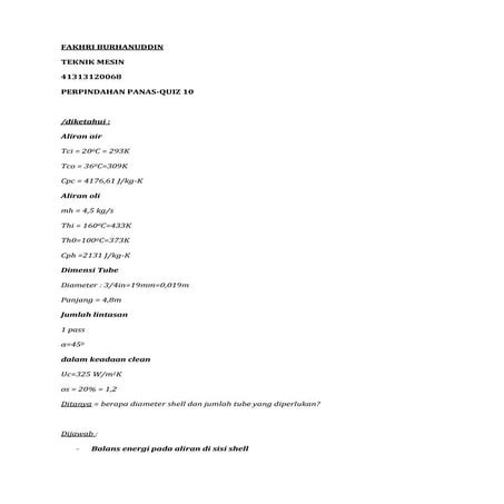 perpindahan panas modul10 | PDF