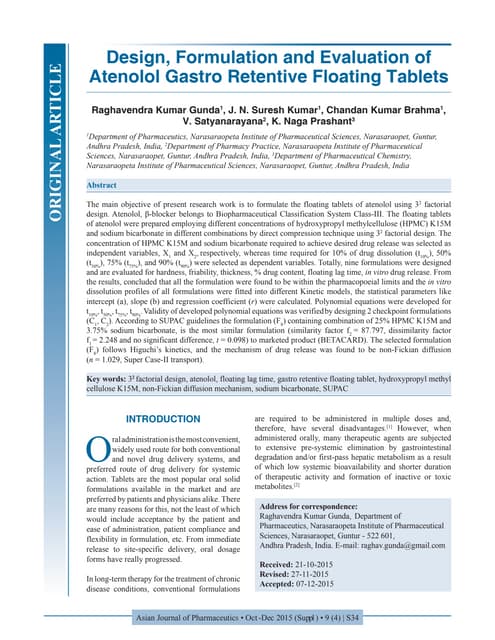 Design Formulation And Evaluation Of Ranitidine Hcl Gastro Retentive Floating Tablets Pdf