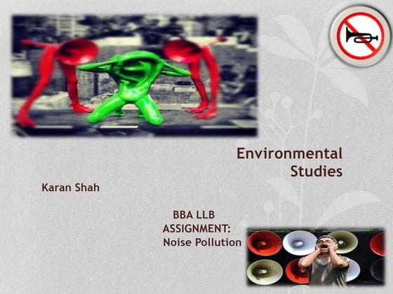 Noise pollution presentation | PPTX