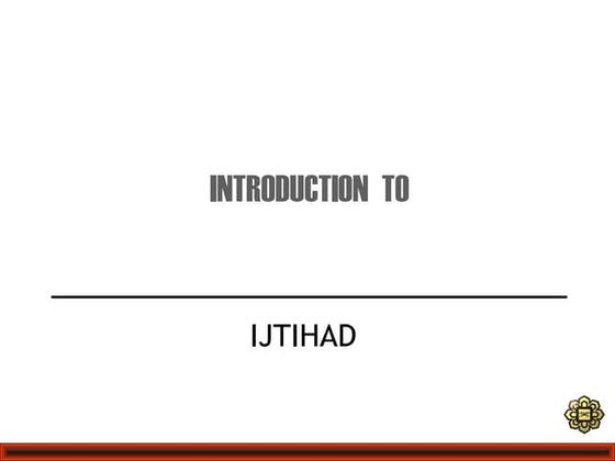 ijtihad | PPT