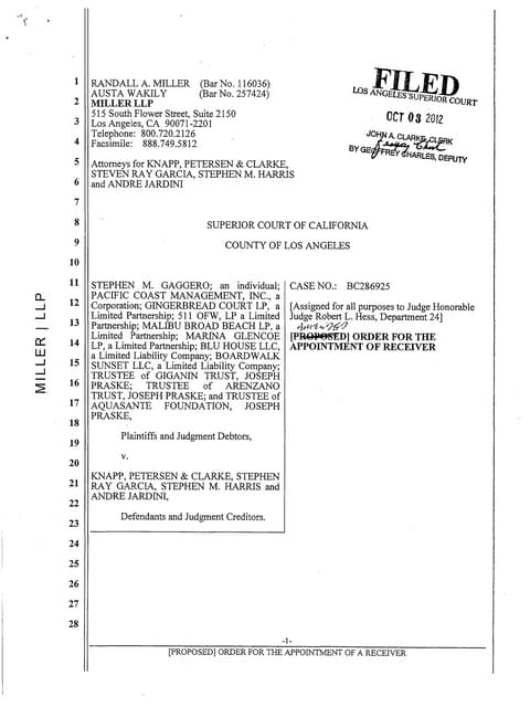 5 30-12 notice of ruling re motion to amend judgment to add judgment ...