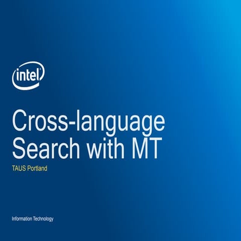 Intel | PPTX | Search | Internet