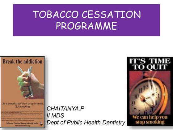 TOBACCO CESSATION | PPT