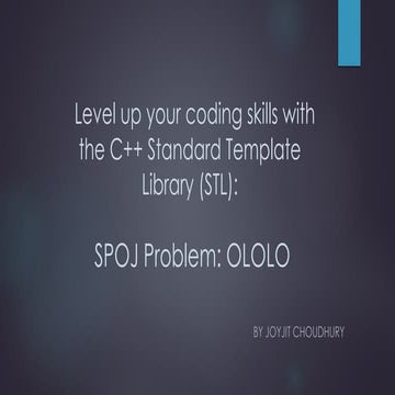 Spoj Problem Ololo Ppt