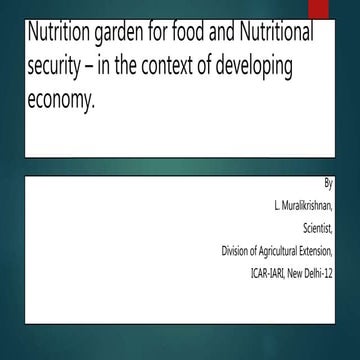 Kitchen garden | PPTX