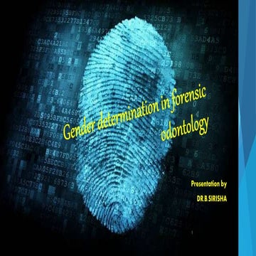 Sex determination from skull and mandible | PPTX