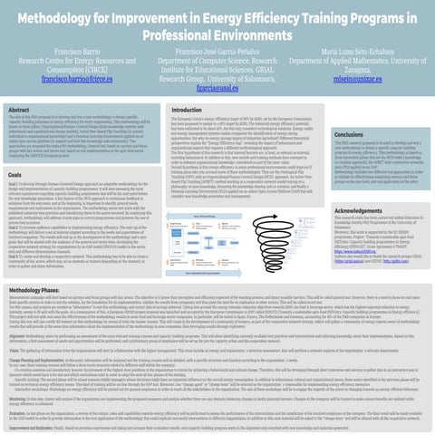 Poster: Methodology for Improvement in Energy Efficiency Training ...