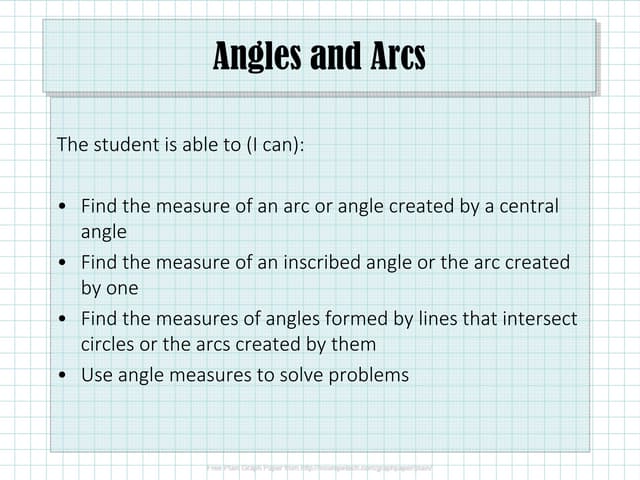Inscribed Angle and Intercepted Arc | PPTX