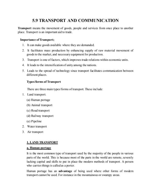 Geography Grade 8 - Trade and transport around the world | PPTX