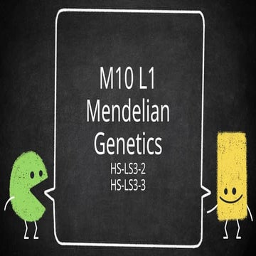 Mendelian Genetics Biology. mendelian genetics Module 10 | PPTX