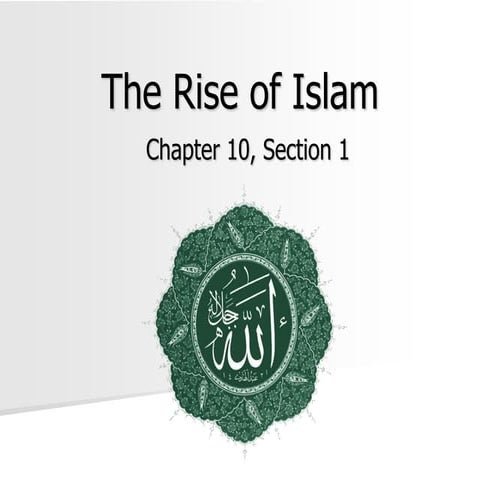10.1 the rise of islam | PPTX