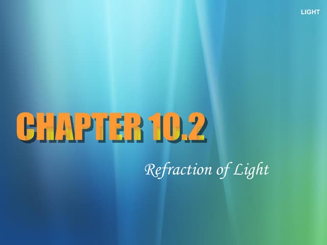 Reflection and Refraction | PPT