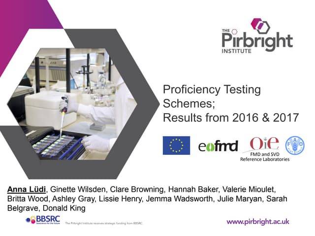 A REVIEW OF THE WRLFMD’S PROFICIENCY TESTING SCHEME | PDF