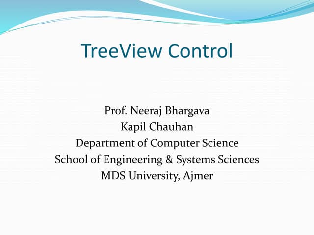 Tree View Control Ppt 1865
