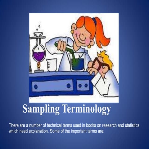 Business Research Method Sampling Terminology | PPT