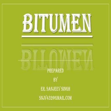 Bitumen | PDF