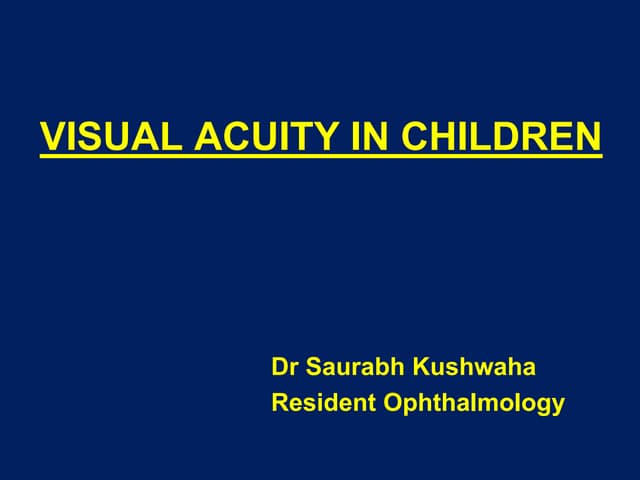 Potential acuity meter | PDF