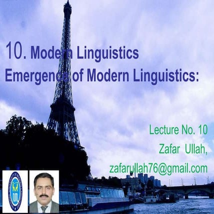 10. intro to lang. modern linguistics | PPT