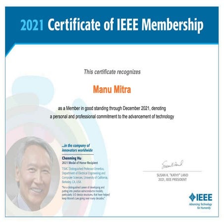 10. ieee 2021 membership certificate | PDF