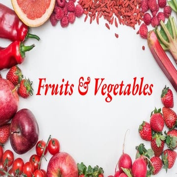 10.1 Unit Fruits & Vegetables | PDF