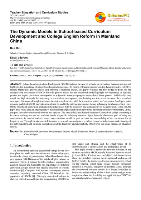 Skilbeck model of curriculum development | PPT