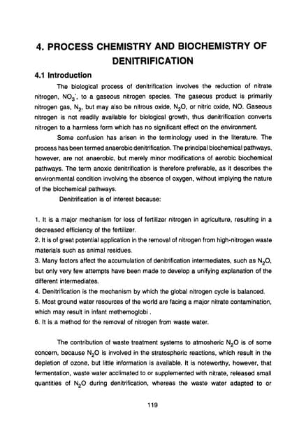 Denitrification process configurations.pptx | Chemistry | Science