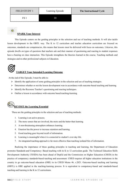 Field Study 2 (FS 2) - Episode 2 [2018] | PDF