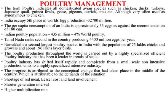 Poultry Production: Equipment and Facilities | PPT
