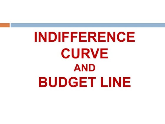 Indifference curve and budget line | PDF