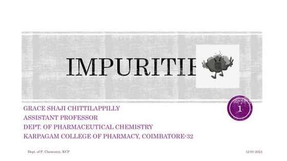 Impurities | PPTX | Chemistry | Science