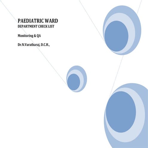 Paediatric department daily rounds checklist.doc