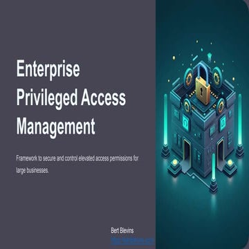The Importance of Enterprise Privileged Access Management (PAM) | PPT