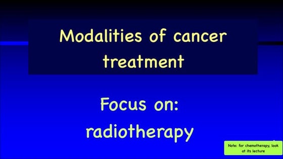 Cancer modalities | PDF