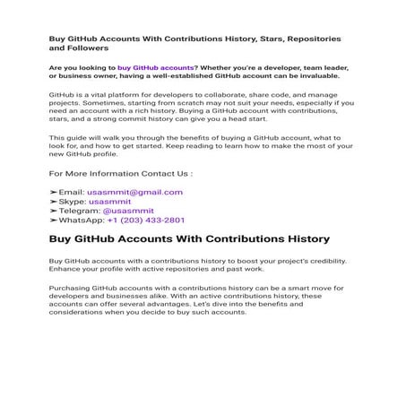 10. Buy GitHub Accounts With Contributions History, Stars, Repositories and Followers.pdf