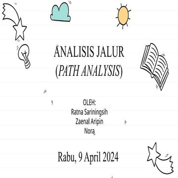 Analisis jalur berbeda dengan analisis regresi, dimana dalam analisis ...