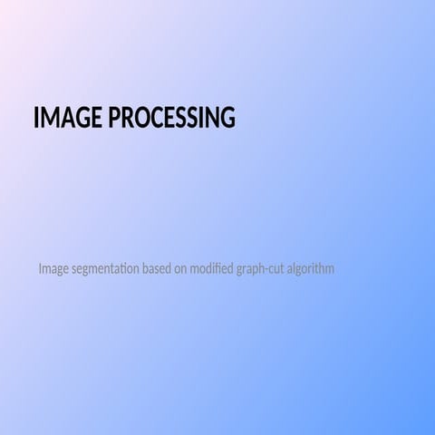 10. Digital image processing 2010-I (graph cut-based image segmentation ...