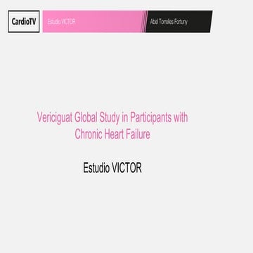 Estudios VICTOR y VICTORIA. Análisis combinado ESC Congress 2025 | PDF
