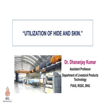 10. UTILIZATION OF HIDE AND SKIN (LPT).ppt