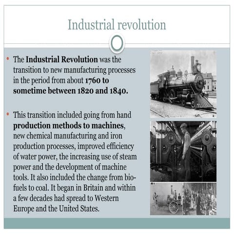 Industrial Revolution presentation slide | PPTX