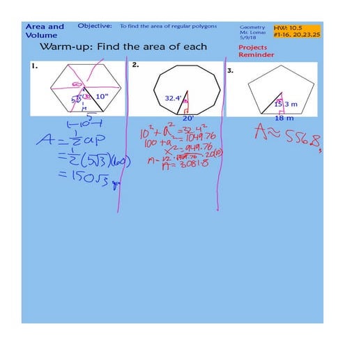 10 1 areas of parallelograms and triangles | PDF