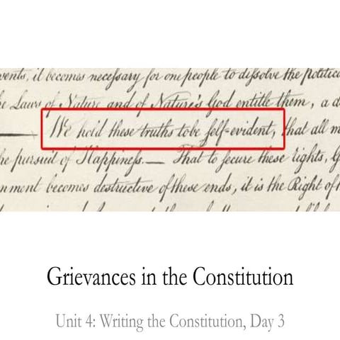 Grievances in the Constitution | PPTX | Political Issues & policy ...