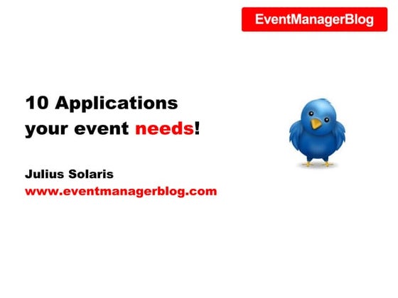 Twitter for #Eventprofs | PDF