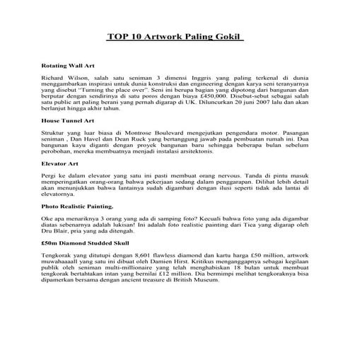 10 Artwork Paling Gokil | PDF