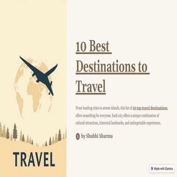 10-Best-Destinations-to-Travel around the world | PDF