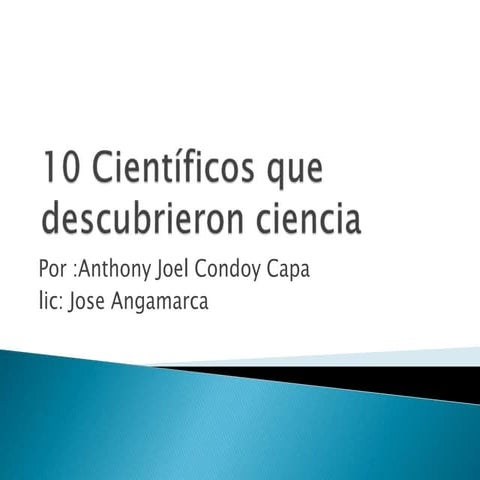 Los 10 cientificos mas importantes | PPTX