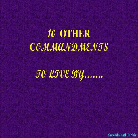 10 Commandments | PPT