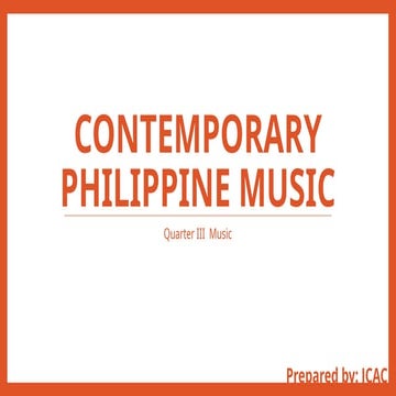 Contemporary Philippine composers | PPTX