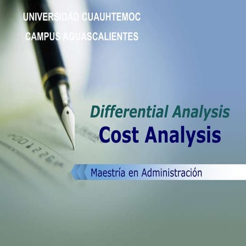 Differential Analysis | PPTX